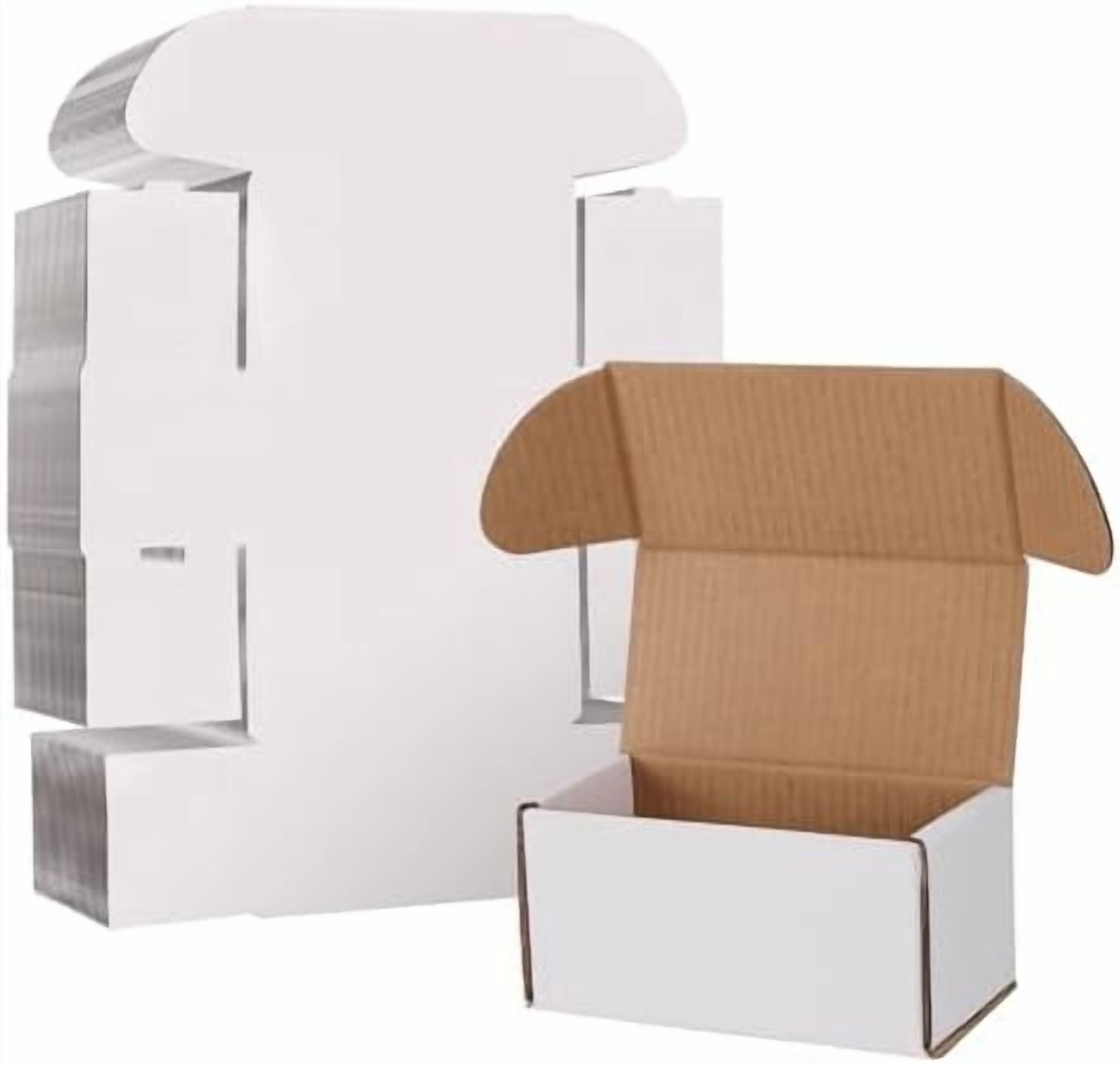 100 Pack 4.6x2.2x2.2 Small Shipping Boxes for Packing Small Business ...