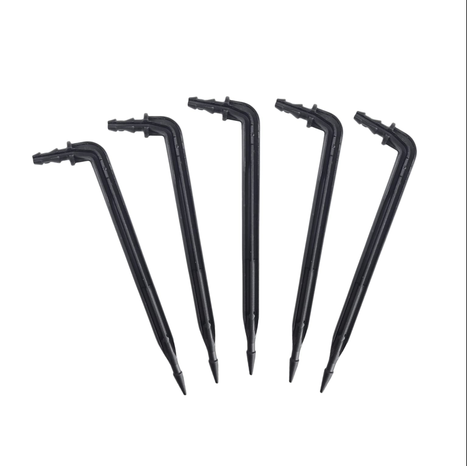 100-Pack 4" Inch Angled Drip Emitter Stake, (FITS 1/4" & 1/8" TUBING ...