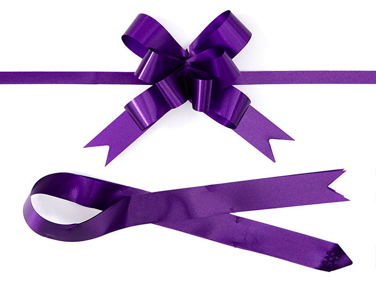 100 Pack, 4" Purple Butterfly Pull Bows for Jewelry Boxes, Small Gift ...
