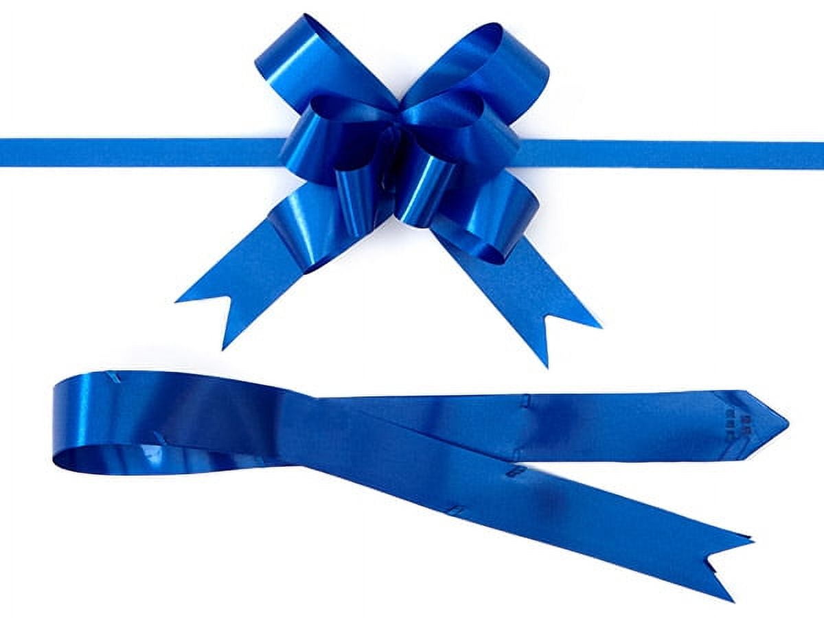 100 Pack, 4" Royal Blue Butterfly Pull Bows for Jewelry Boxes, Small ...