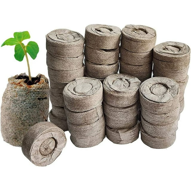 100 Pack 40mm Expanding Starter Plant Seedlings Peat Pellets for ...