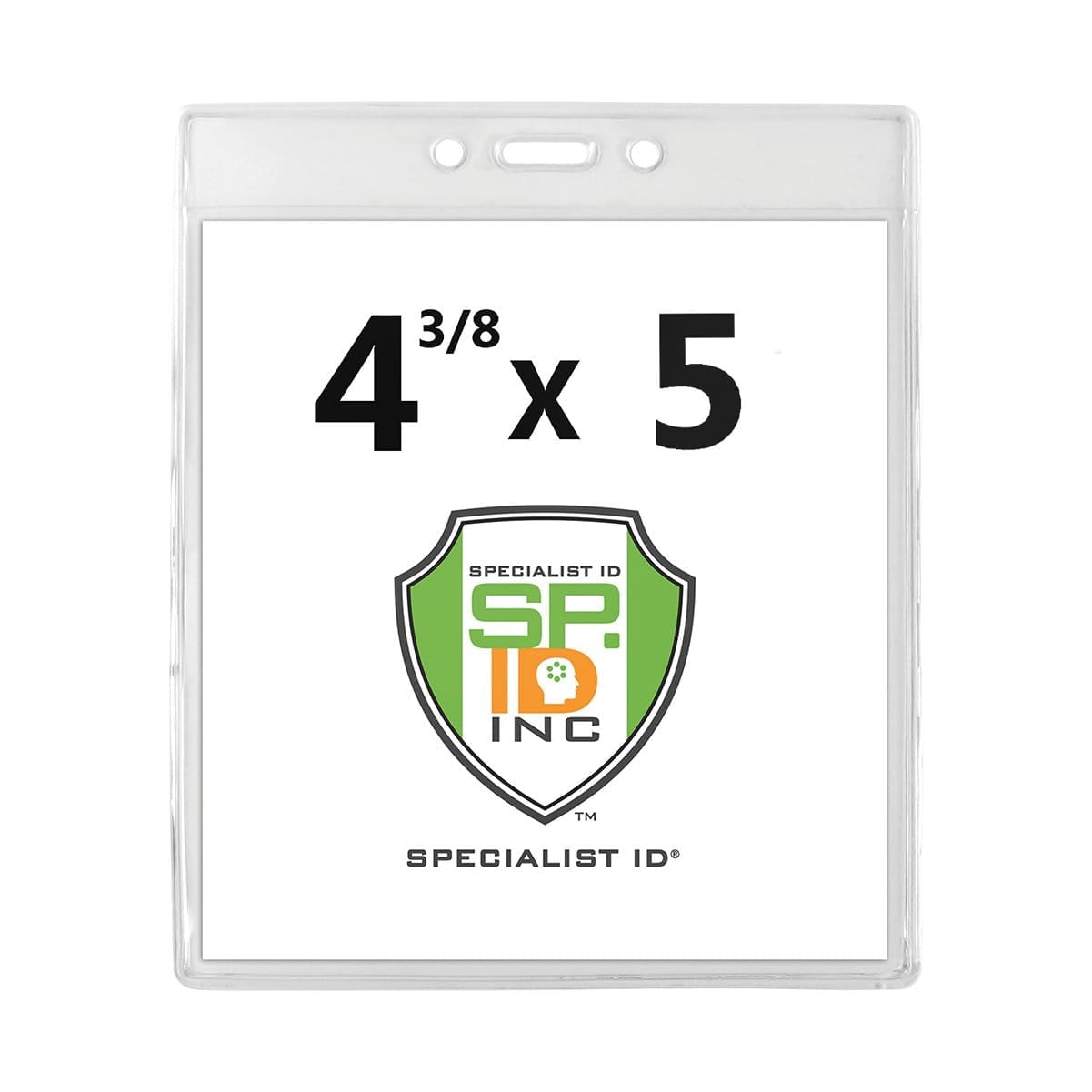 100 Pack - 4X5 Inch Clear Large Badge Holder for Special Events (Max ...