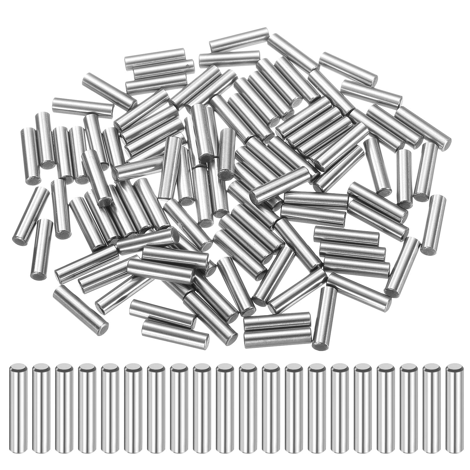 100 Pack 4mm x 20mm Dowel Pins Bearing Steel Cylindrical Dowel Pins ...