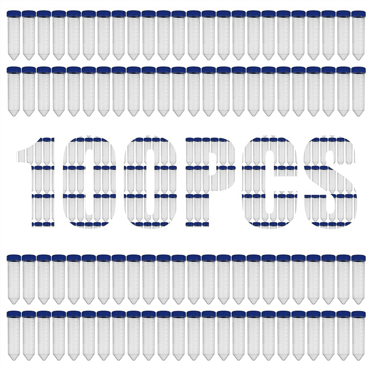 100 Pack 50Ml Centrifuge Tubes, 50 Ml Conical Centrifuge Tubes with ...