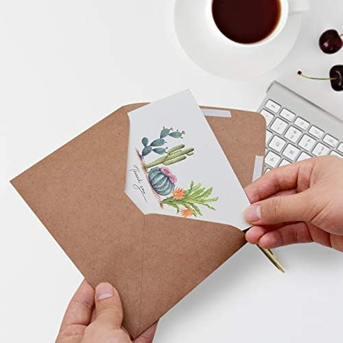 100 Pack 5x7 Brown Kraft Envelopes for Invitations - Quick Self Seal, V ...