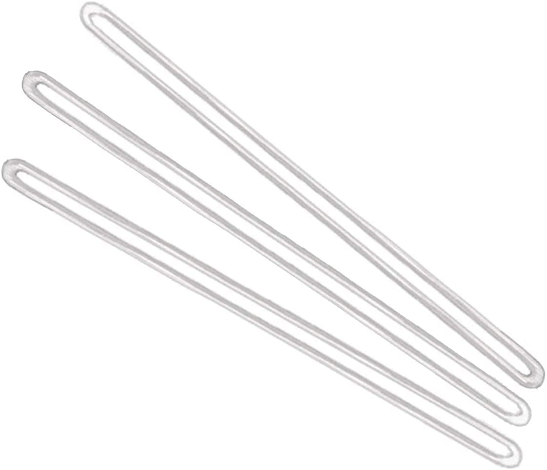 100 Pack - 6 Inch Premium Clear Plastic Luggage Tag Holders/Worm Loops ...