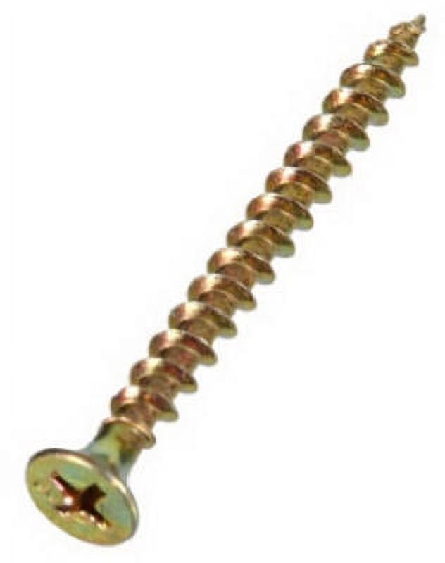 100 Pack #6 x 1-1/4" Coarse Thread Hardened Steel Flat Bugle Head, Each ...