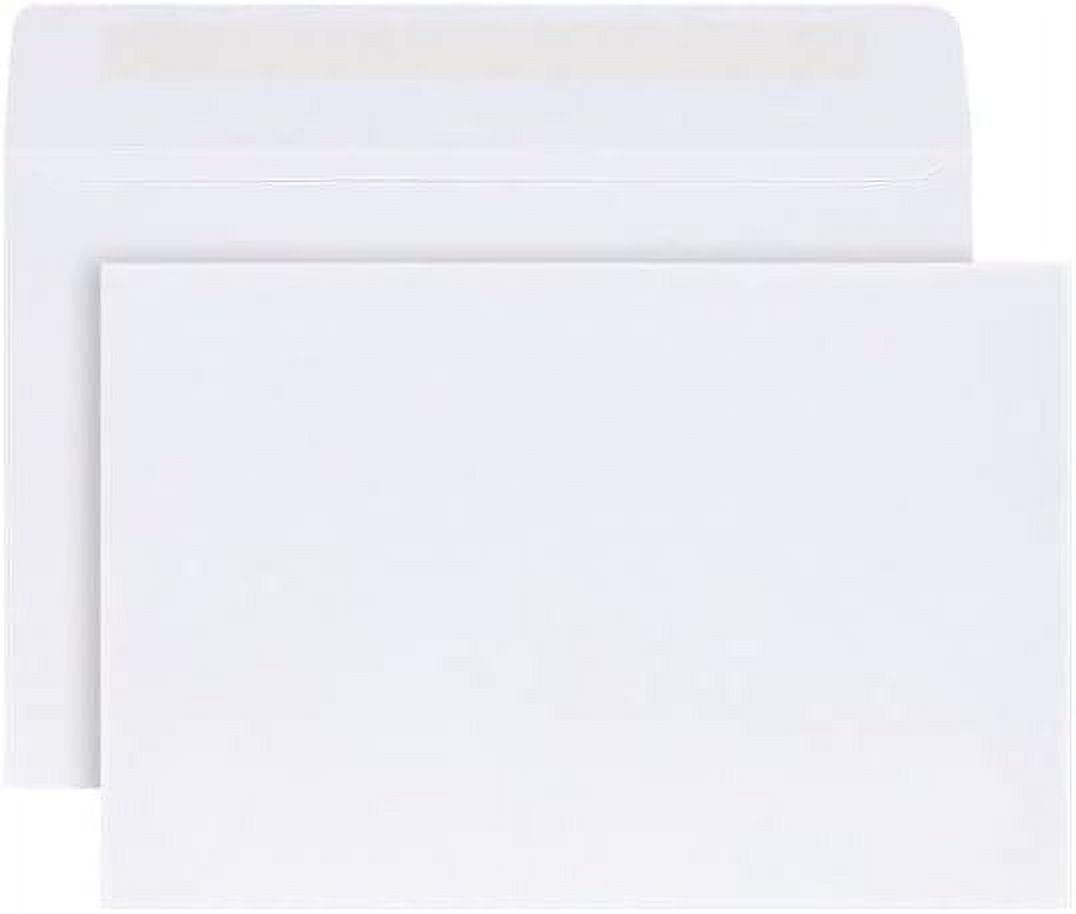 100-Pack 6X9 Booklet Envelopes With Gummed Closure, 24Lb White Wove ...