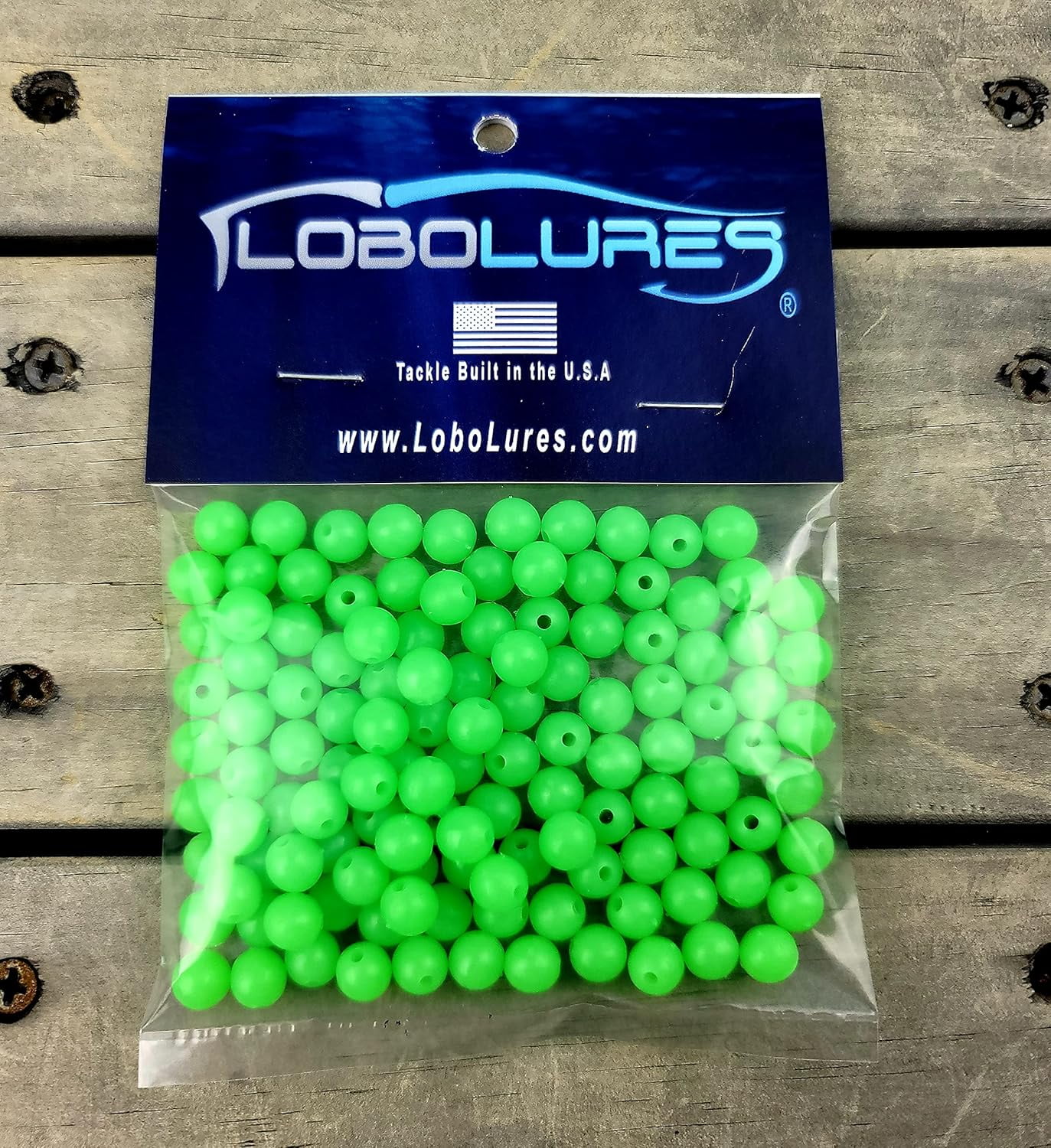 100 Pack 8mm LUMO GLOW in The Dark Round Lure Rigging Beads up to 400lb ...