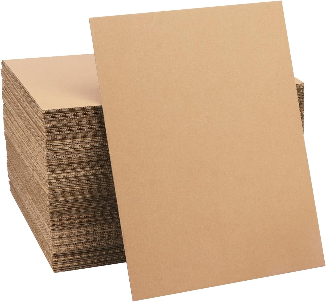 100 Pack 9"x 12" Corrugated Cardboard Sheets, 2 Mm Thick Flat Cardboard ...