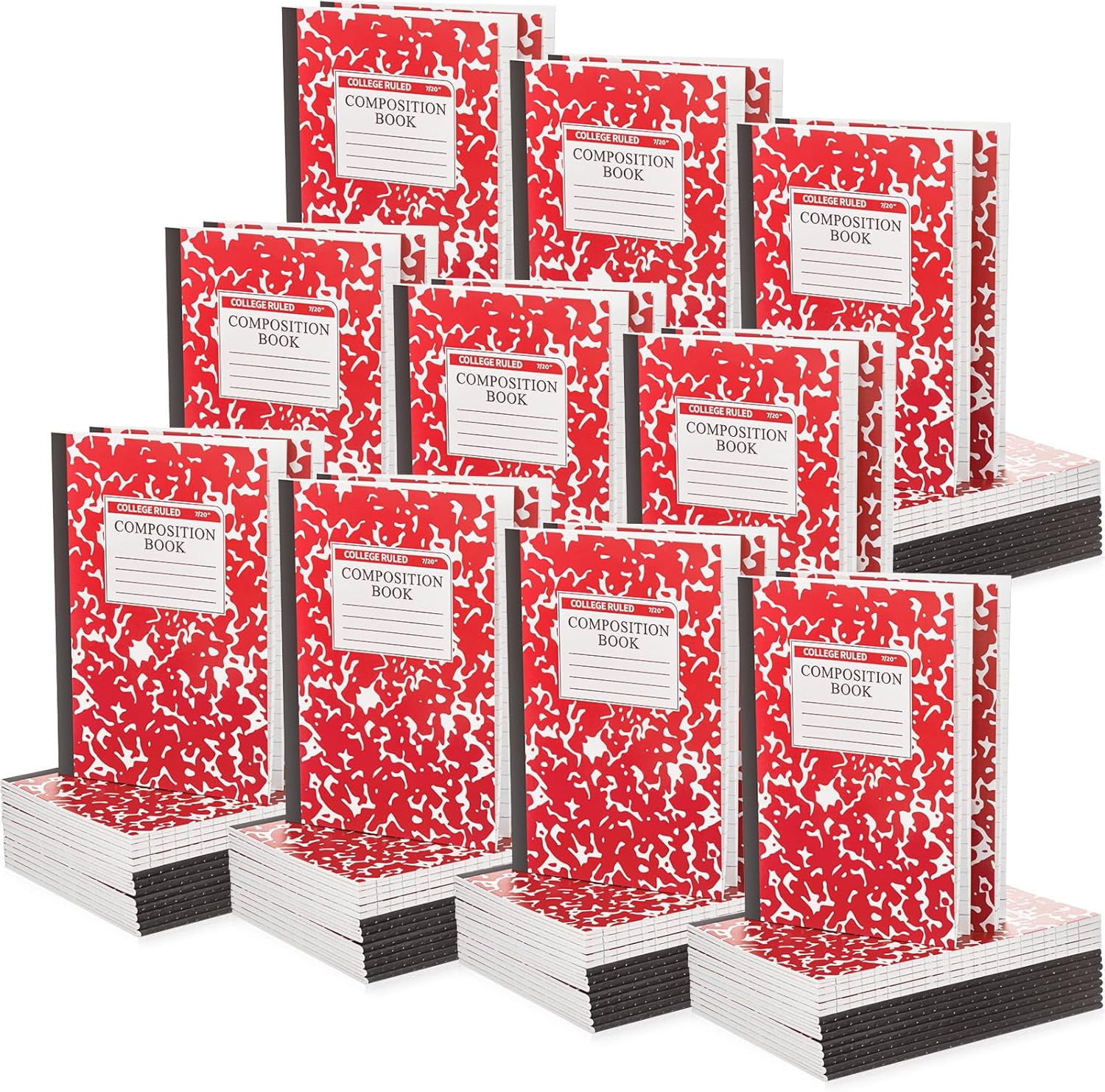 100 Pack A5 Composition Notebooks Bulk Wide Ruled Composition Notebook