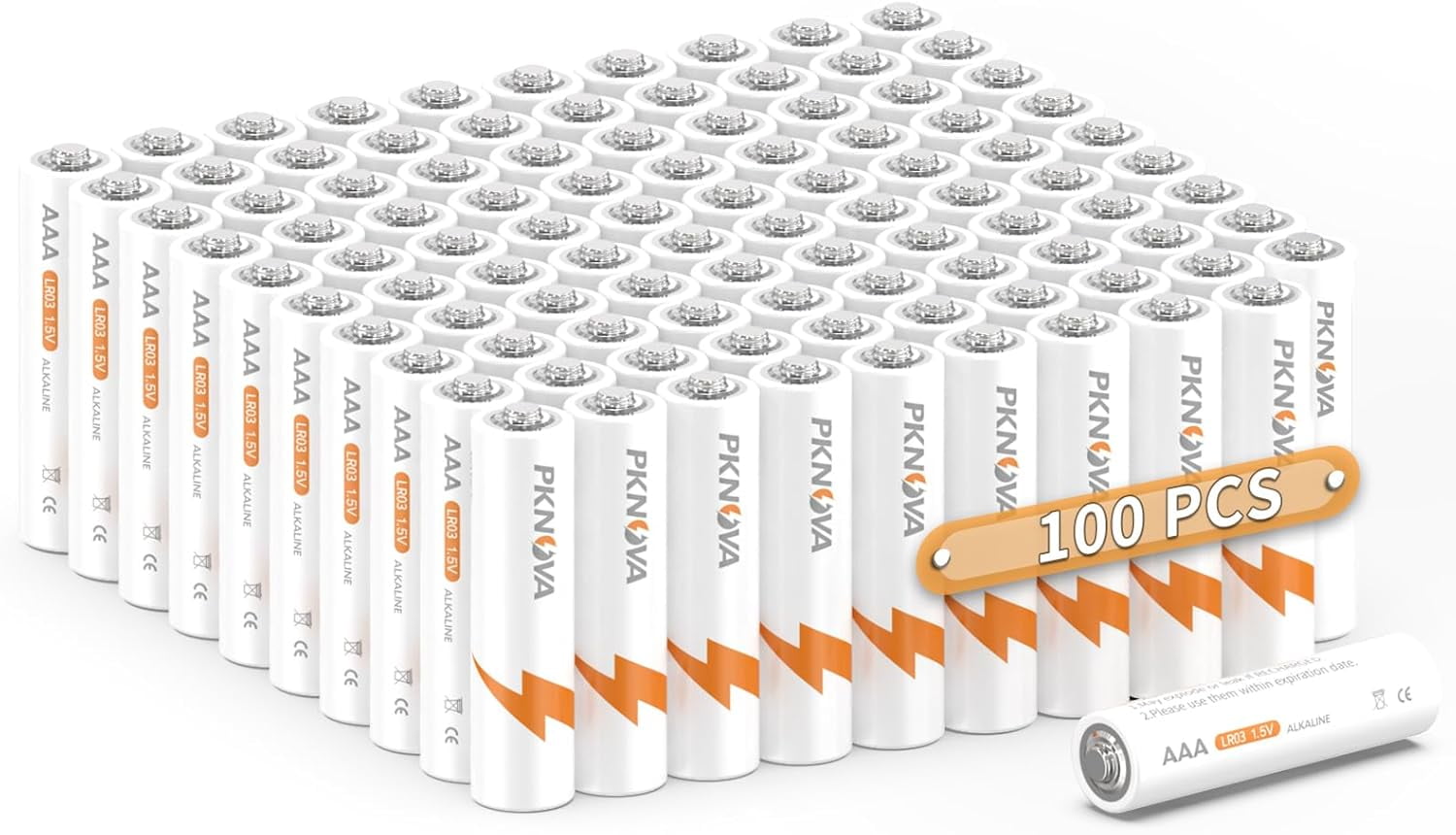 100 Pack AAA Batteries,Triple A Batteries, Alkaline 1.5v Batteries for ...