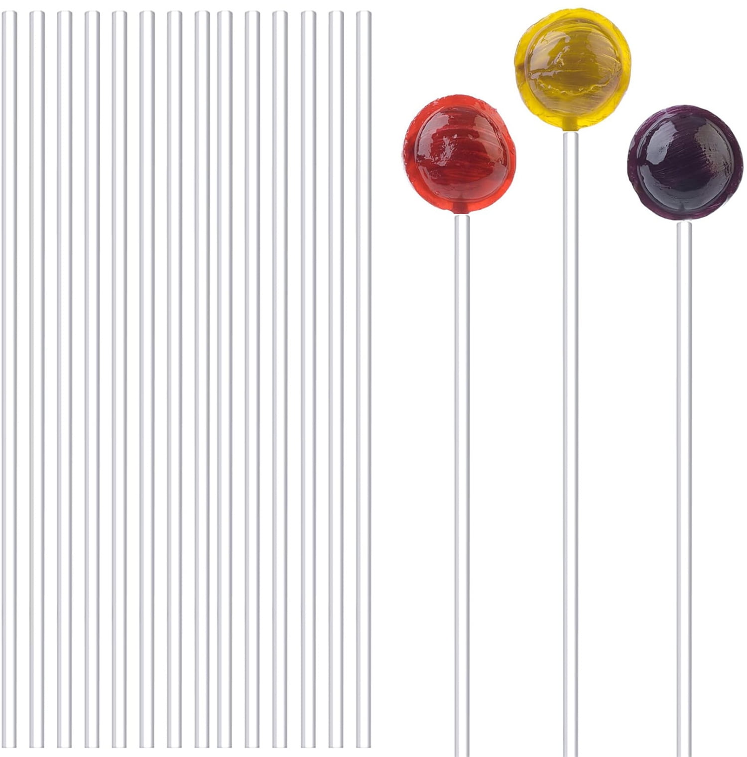 100 Pack Acrylic Dowel Rods for DIY Projects,Bexikou 0.12 Inch Diameter ...