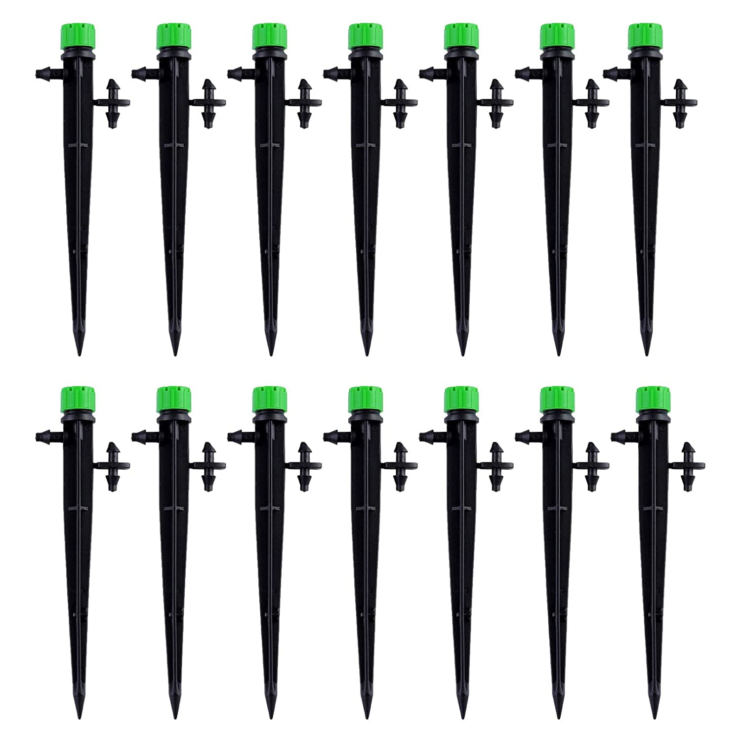 100 Pack Adjustable Irrigation Drippers Drip Emitters 360 Degree ...