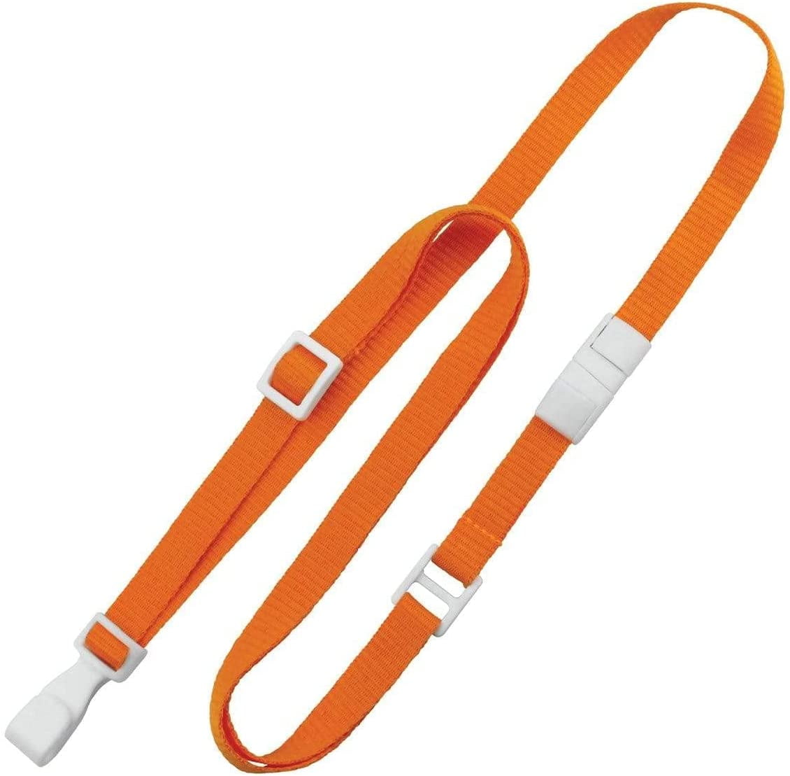 100 Pack - Adjustable Lanyard with Wide Plastic Clip - Safety Breakaway ...