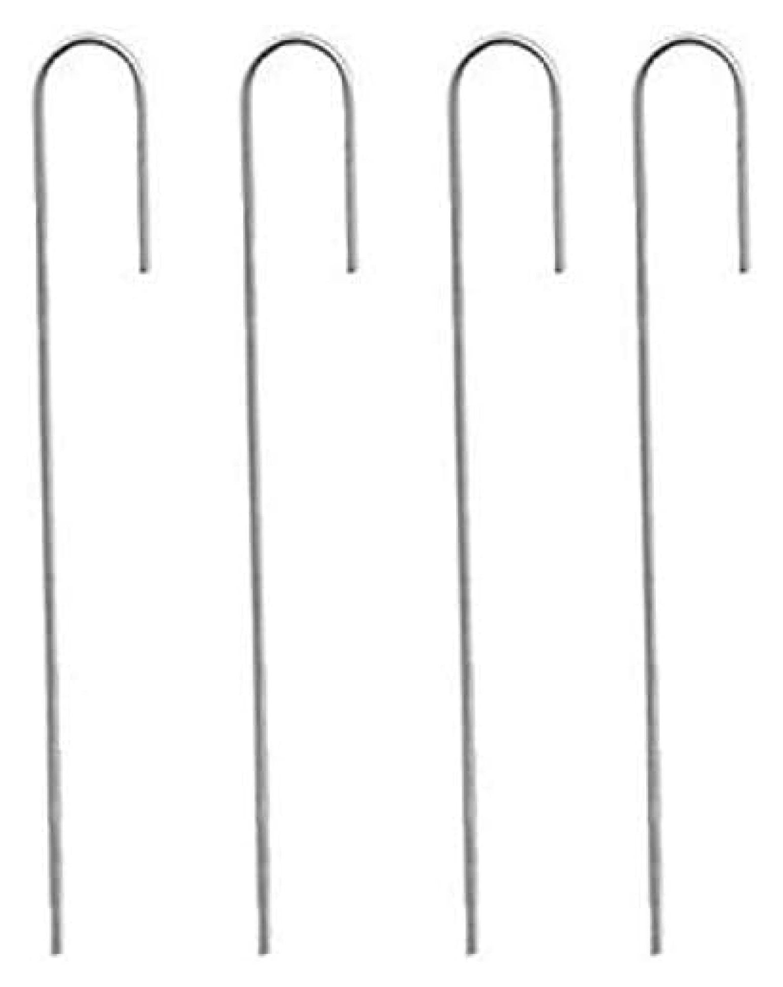 (100-Pack) Anti-Rust - 1/2" x 8'' Heavy-Duty U-Shaped Garden Securing ...