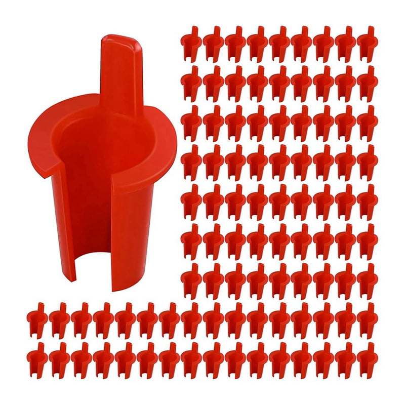 100 Pack Anti-Short Bushing 3/8 Inch Electrical /Bx Cable Bushing Red ...