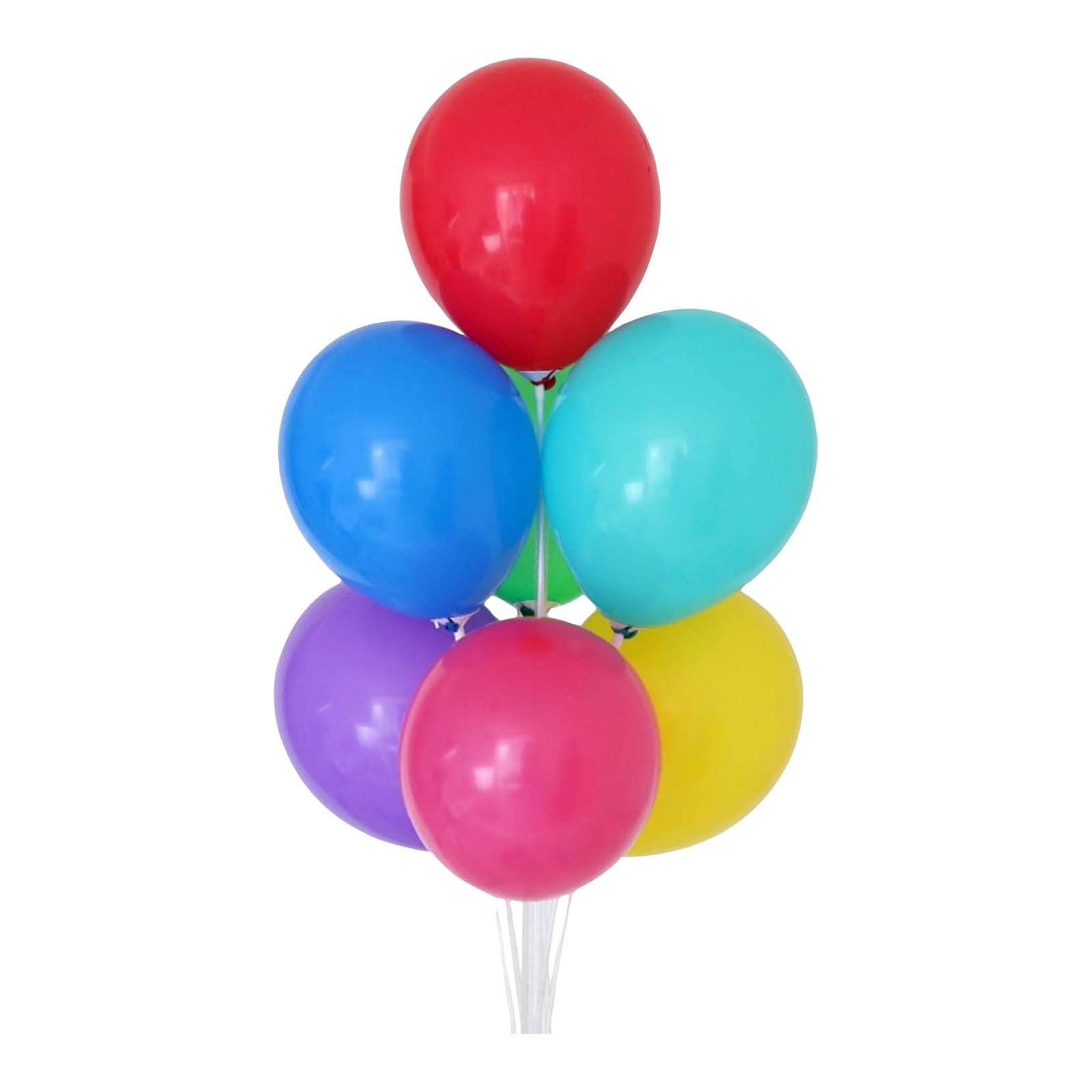 100-Pack Assorted Rainbow Latex Balloons – 12-Inch Helium Balloons in ...