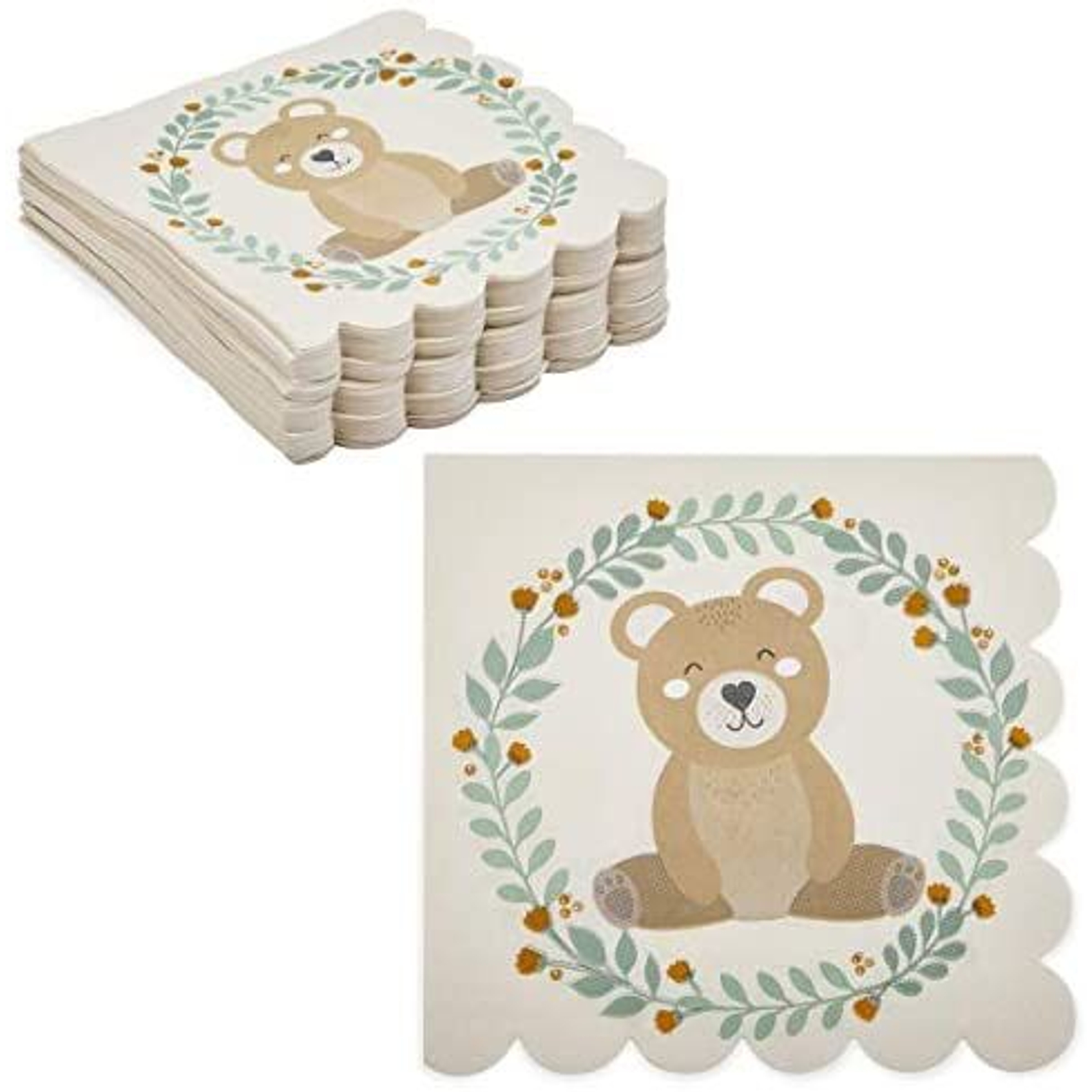 Baby Shower 'Hey Diddle Diddle' Baby Boy Small Napkins (16ct) - Walmart.com