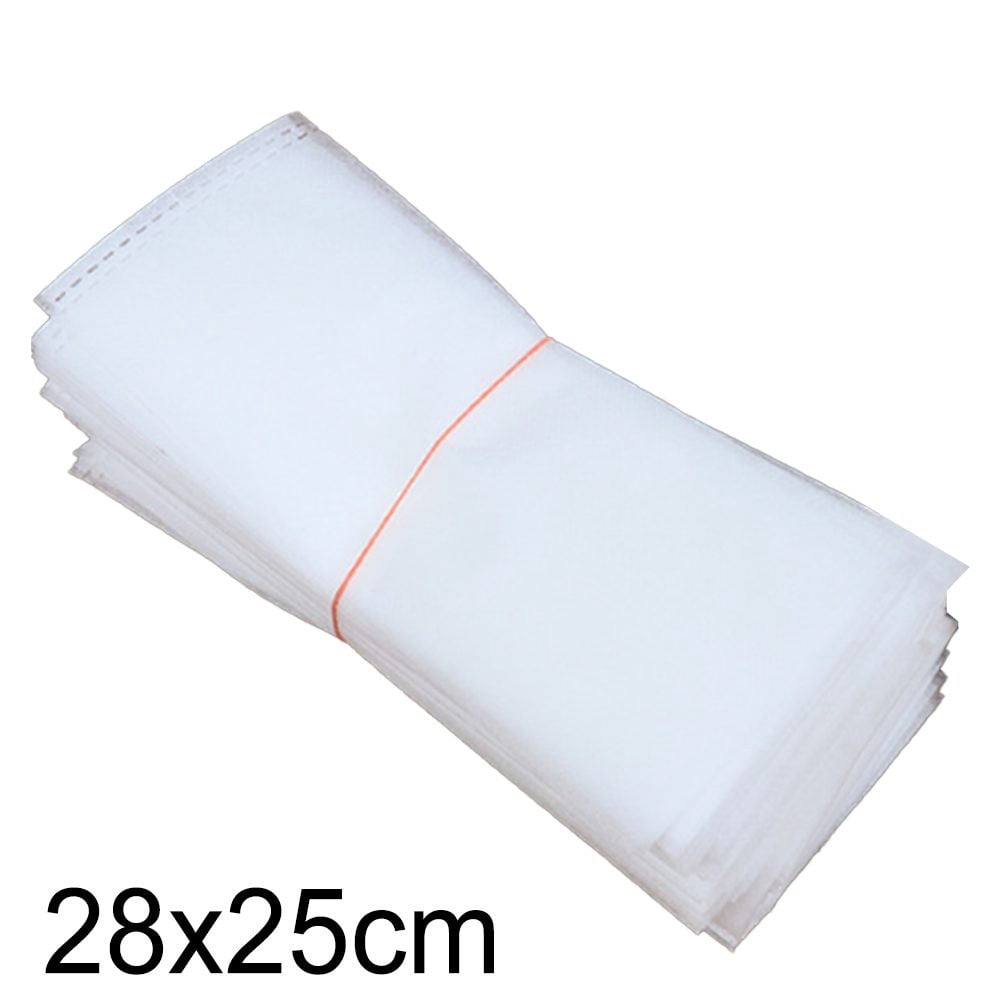 100-Pack Biodegradable Plant Grow Bags Non-Woven Fabric Nursery ...