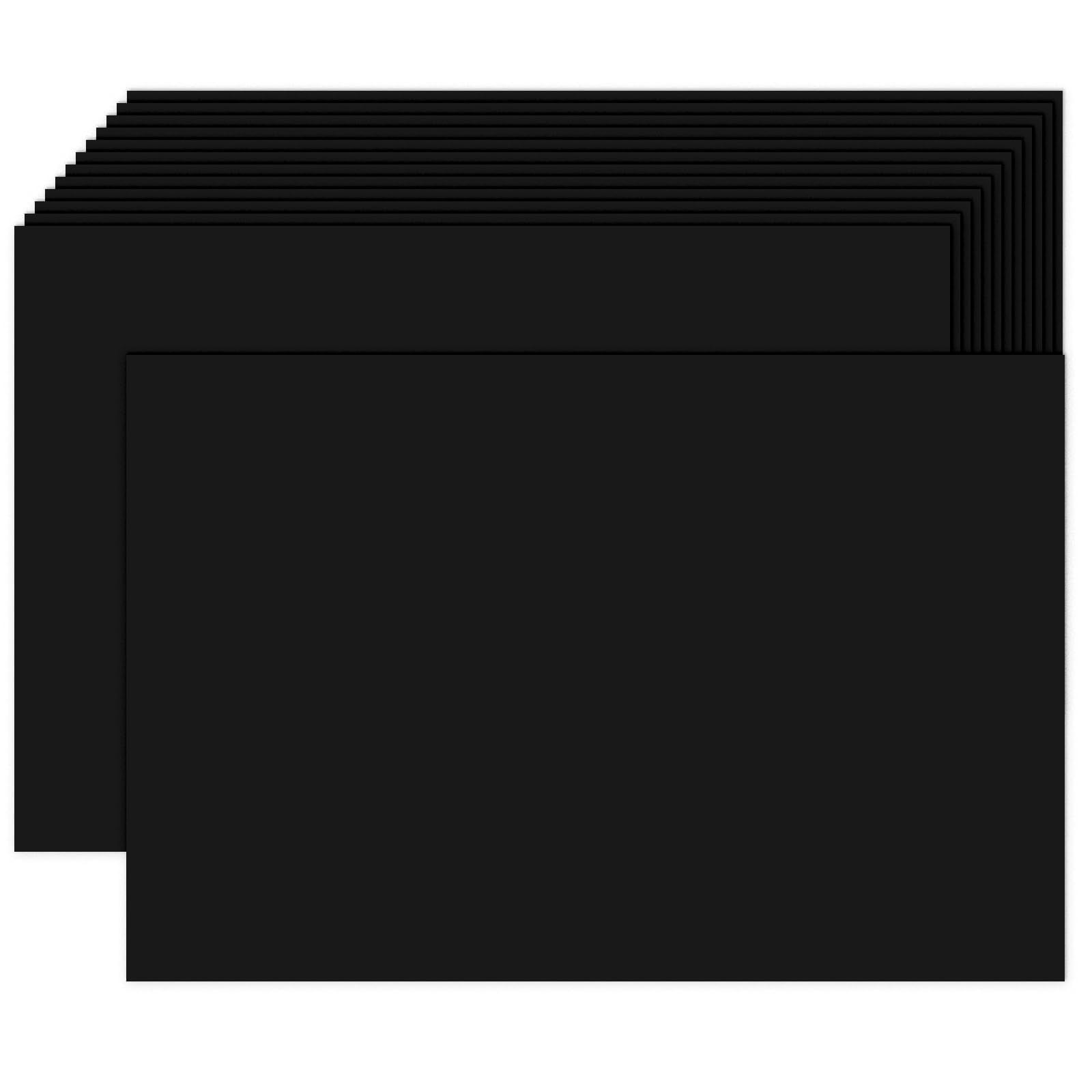 100 Pack Black Blank BCF26 Index Cards 4x6 Card Stock Paper, Goefun ...