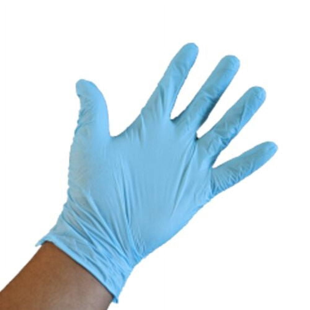 [100 Pack]Blue Vinyl Disposable Gloves, Powder Free, Non-Latex, Thick ...