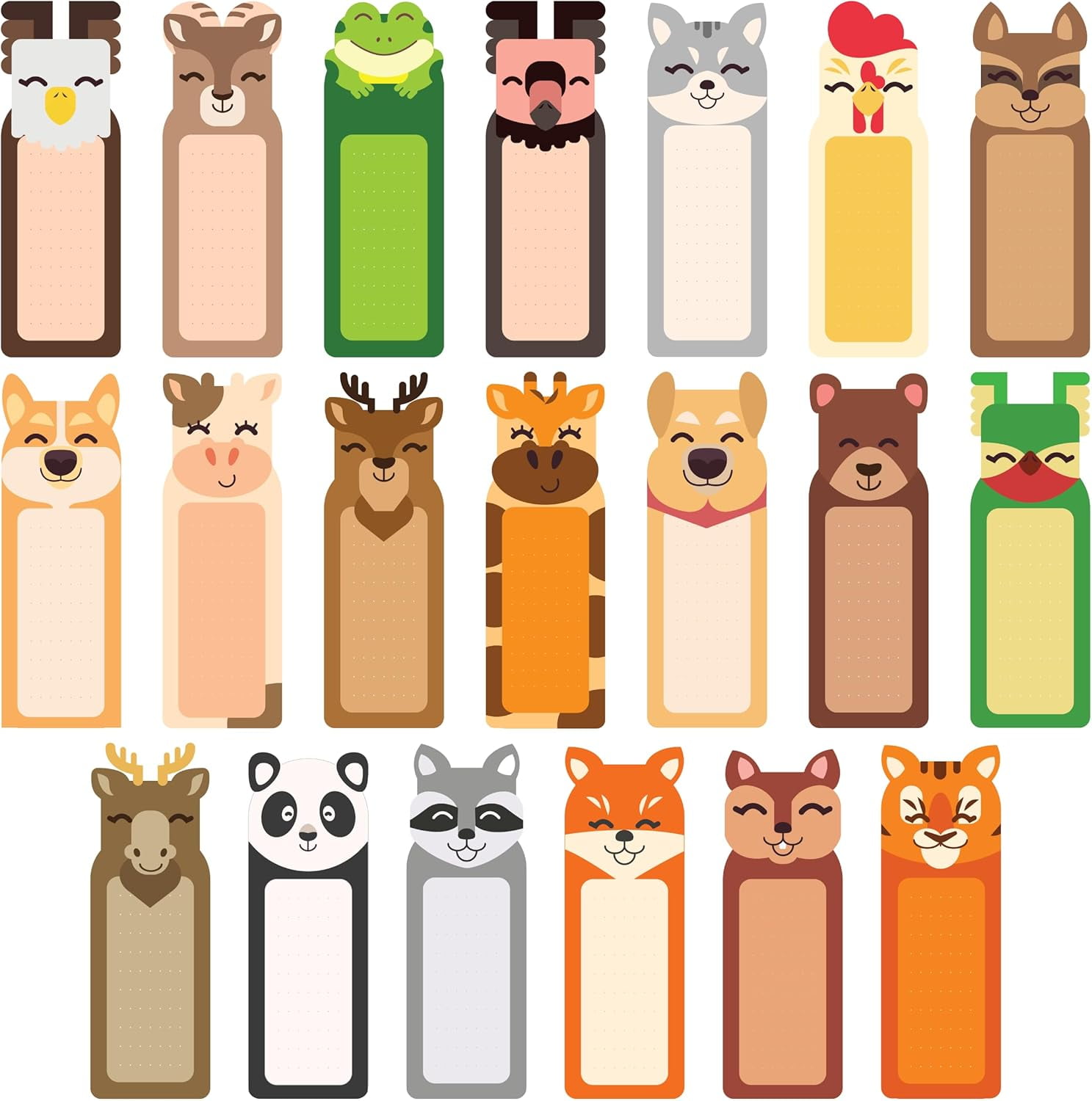 100 Pack Bookmarks for Kids, Cute Animal Bulk Bookmarks, Back to School ...