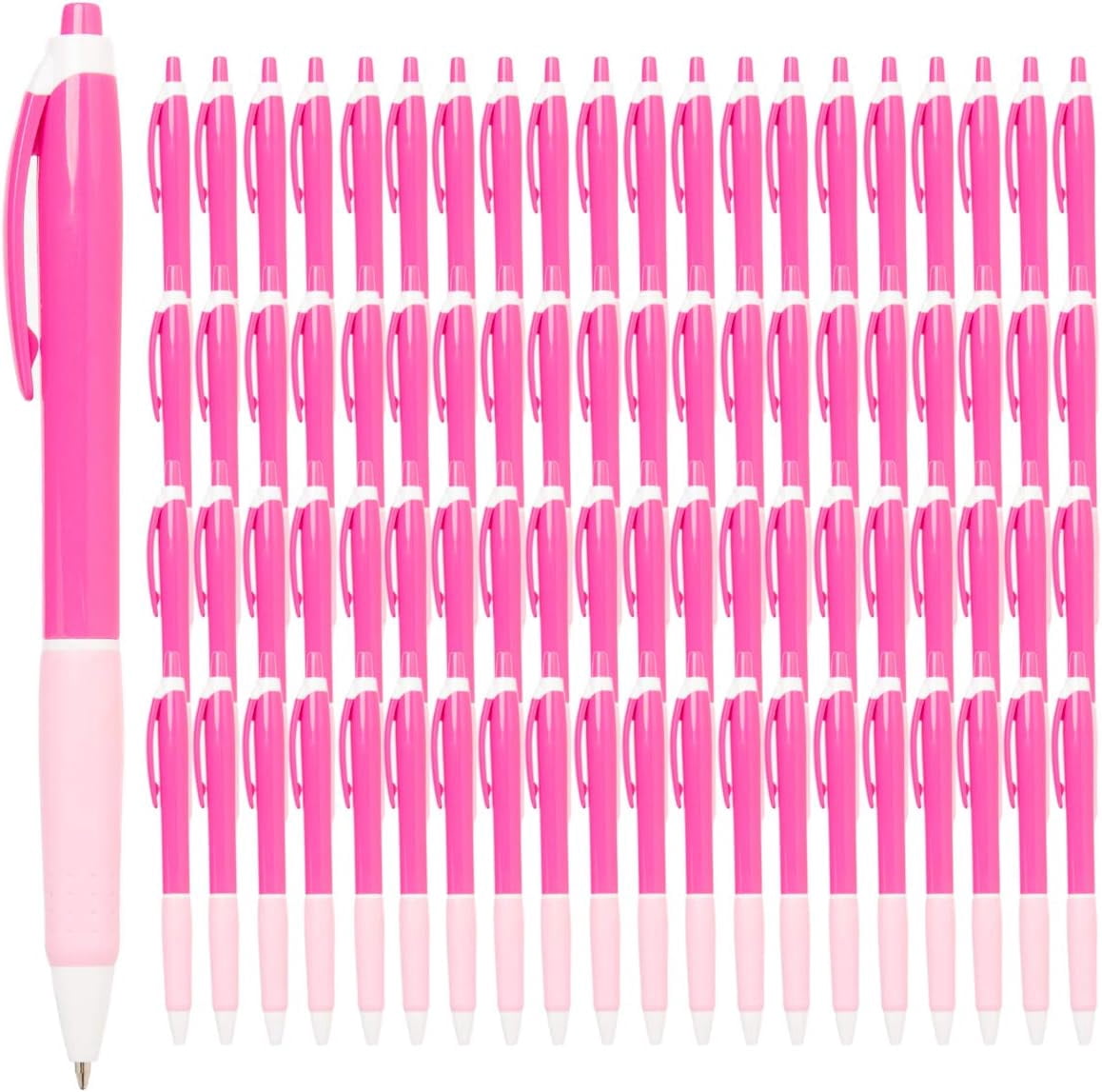 100 Pack Bulk Office Pens, Retractable Ballpoint Pens in Black Ink ...