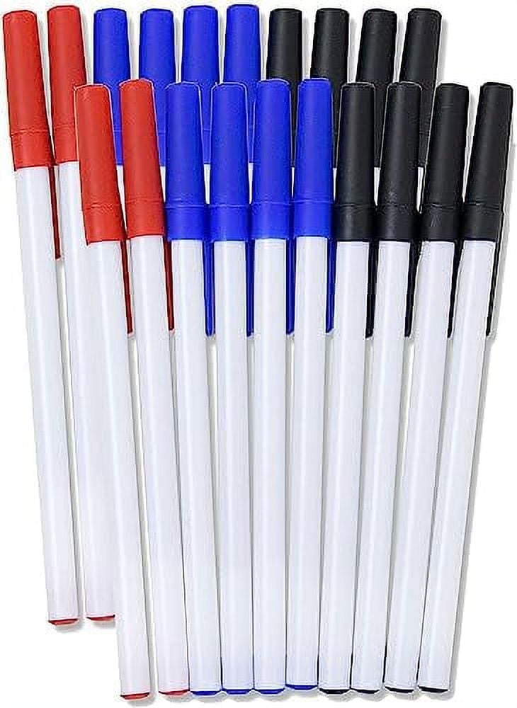 100 Pack of Bulk Wholesale Ballpoint Pens Containing 5 Pens Per Pack in ...