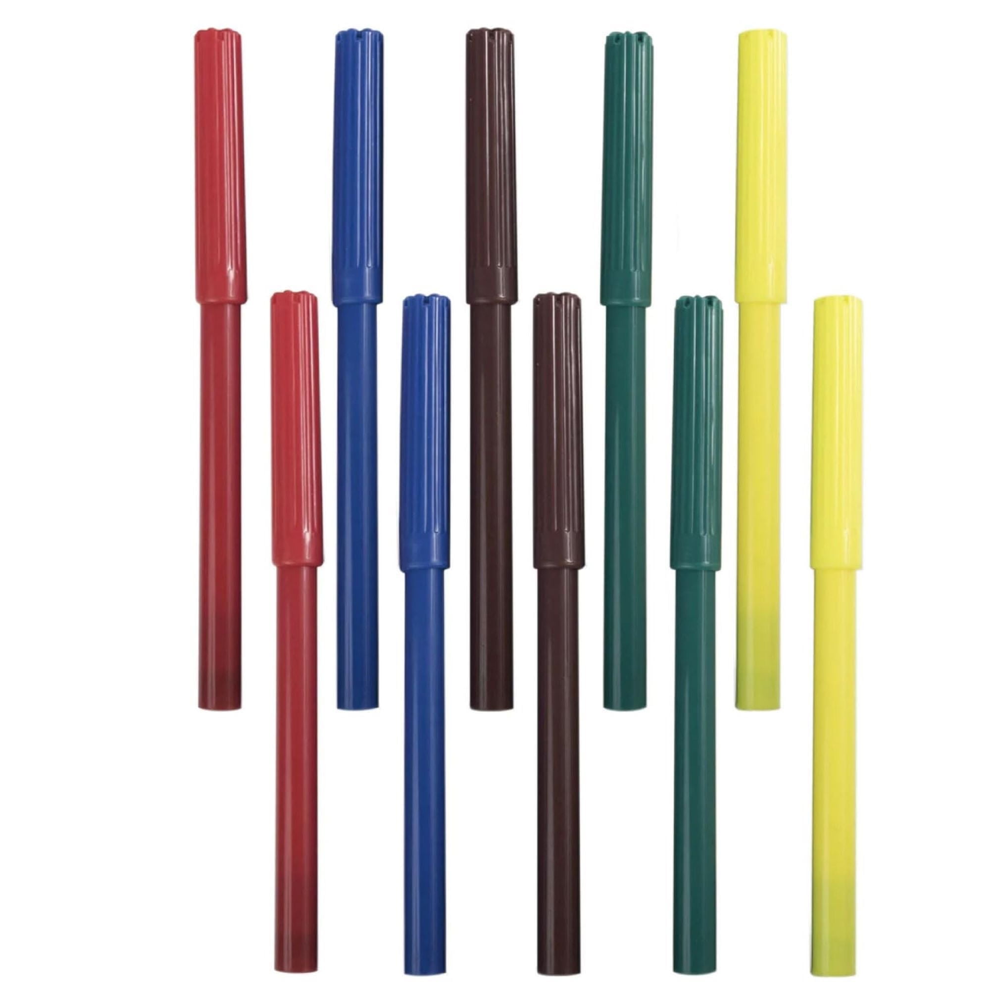 100 Pack of Bulk Wholesale Fine Point Markers Containing 5 Markers Per ...