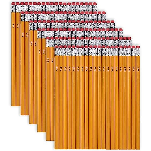 Yellow No.2 Graphite Pencils Bulk Pack of 1000, Unsharpened, for ...