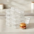 100 Pack Clear Plastic Disposable Clamshell Container, Hinged Take Out ...