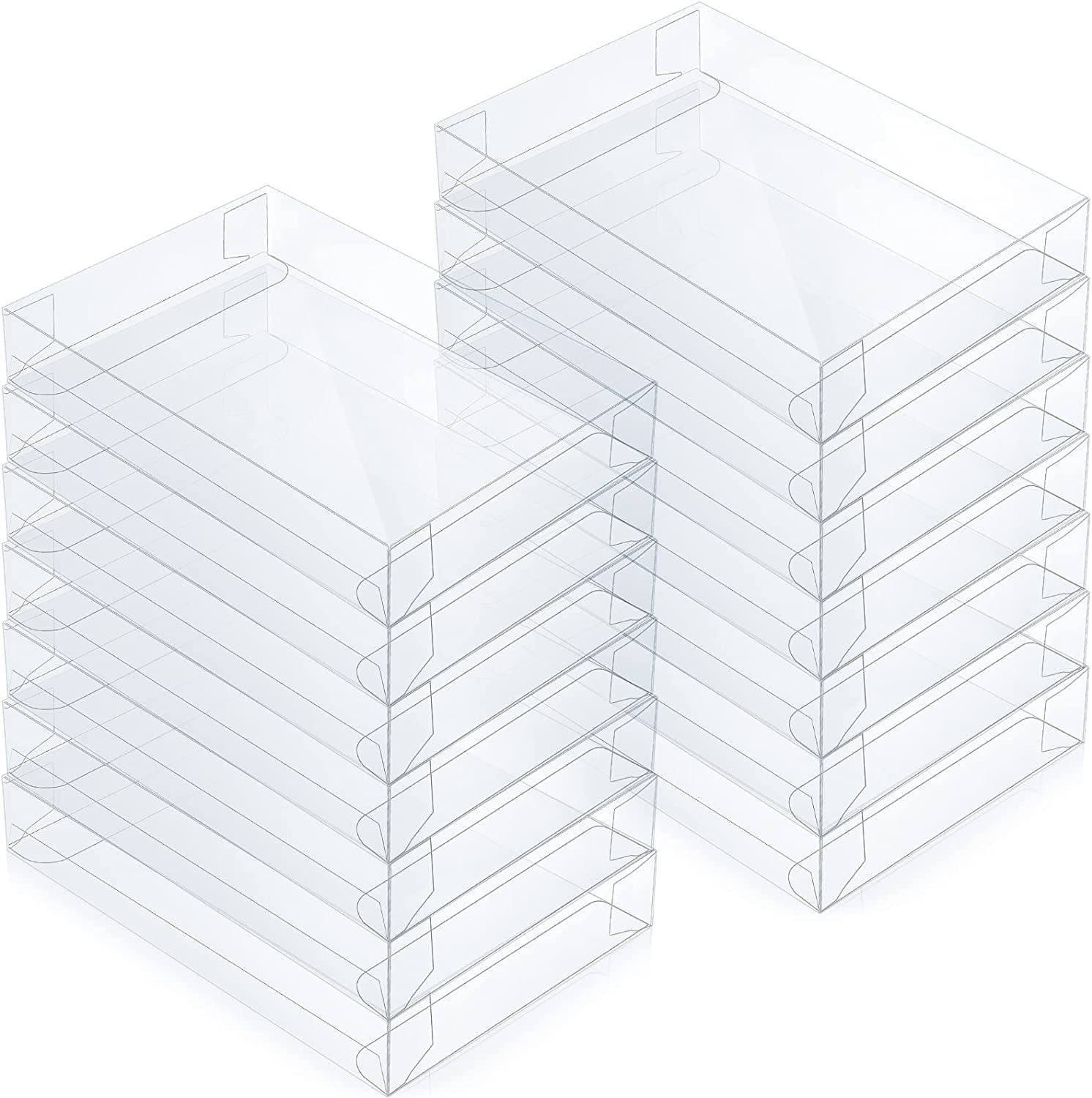 100 Pack Clear Plastic Gift Favors Boxes Transparent Crystal Photo ...