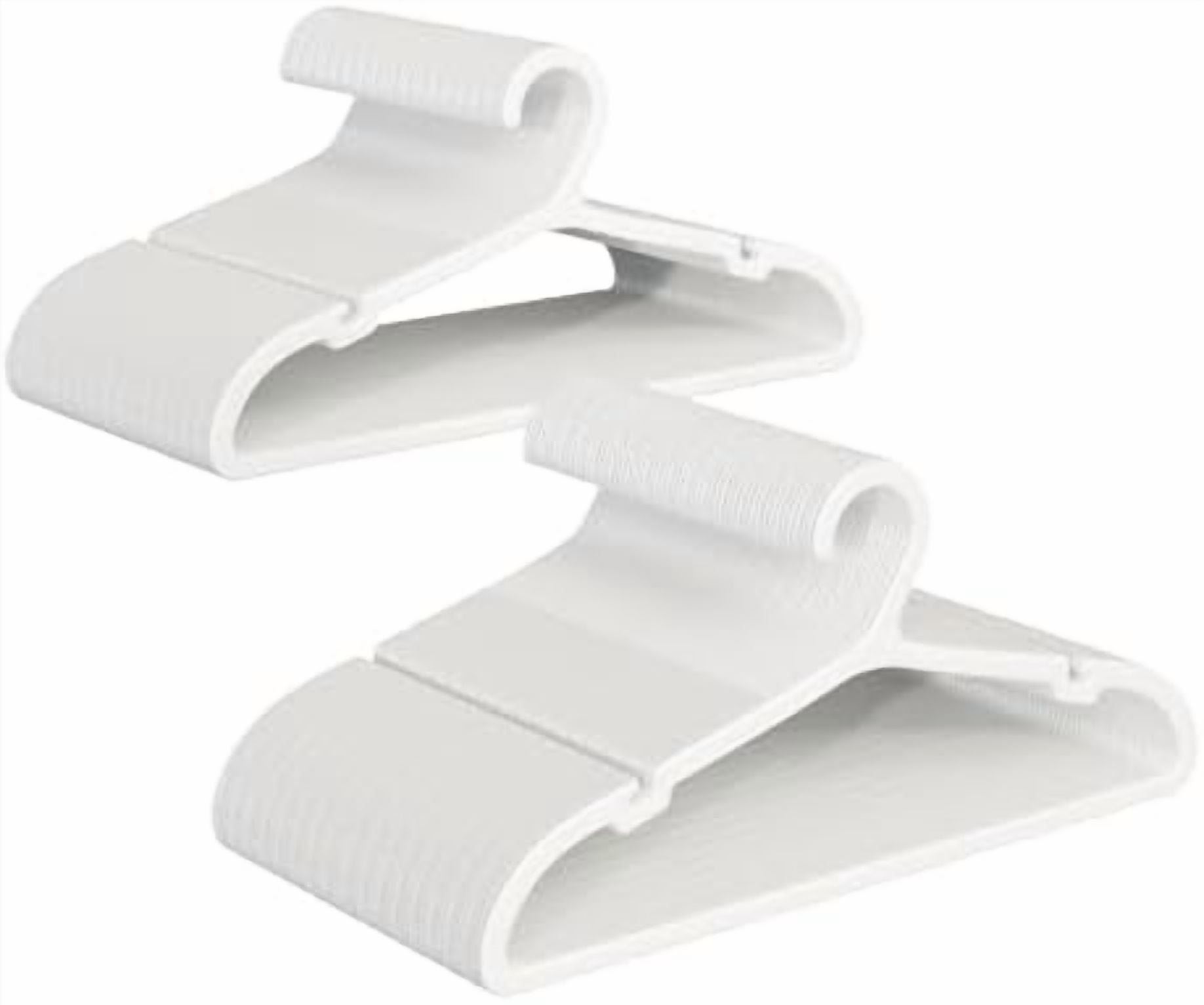 100 Pack Clothes Hangers, Non Slip Plastic Coat Hangers, Space Saving ...