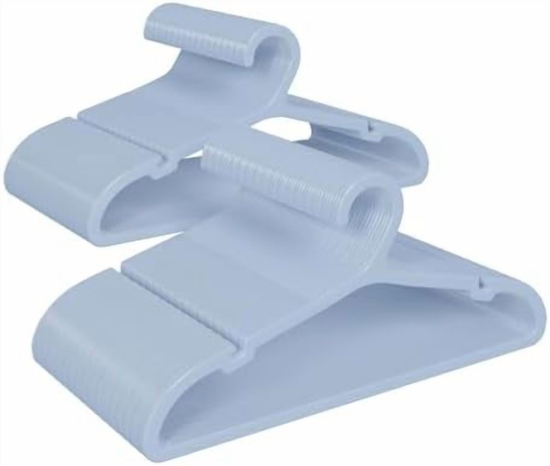 100 Pack Clothes Hangers, Non Slip Plastic Coat Hangers, Space Saving ...