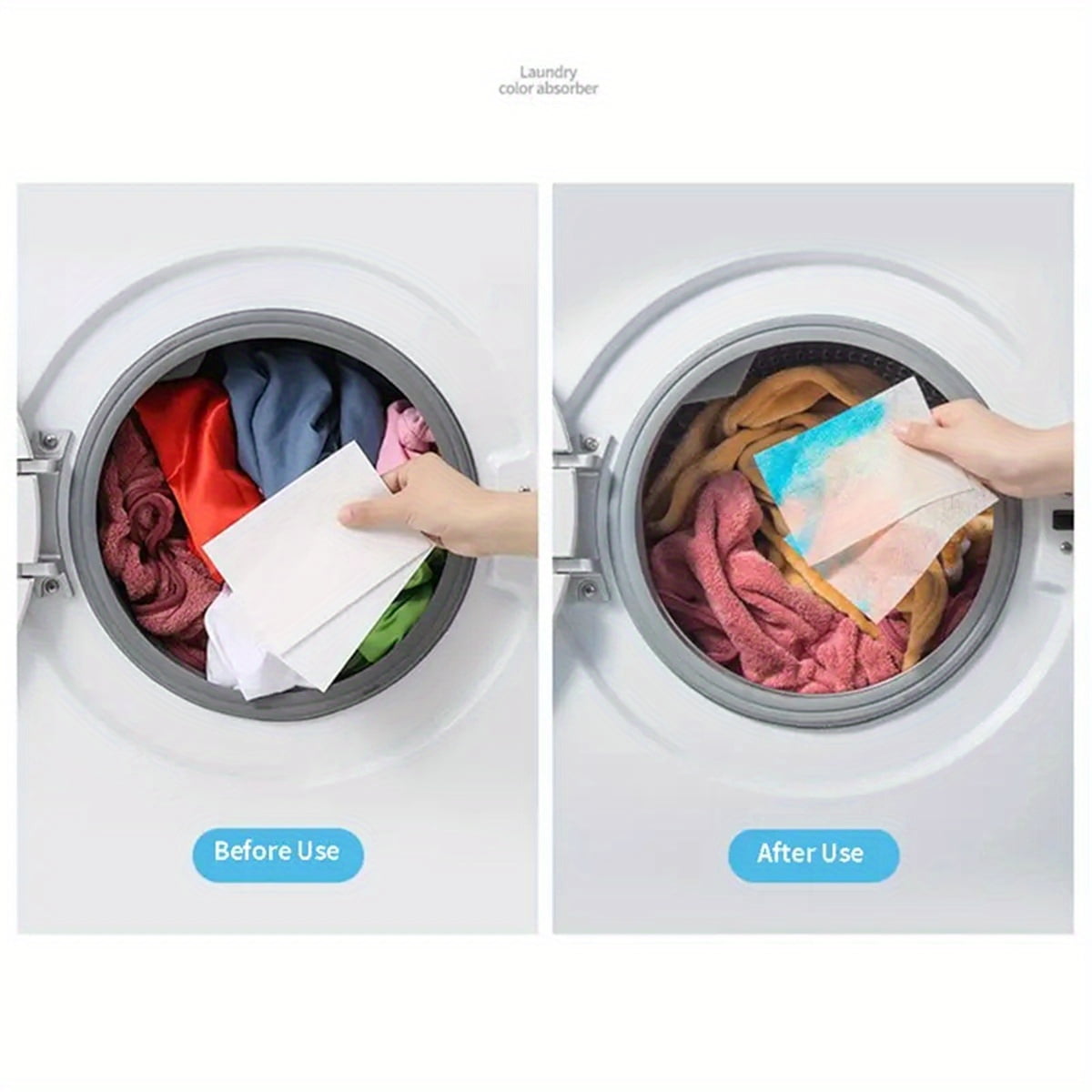 100_Pack Color Catcher Laundry Sheets – Disposable Dye Transfer Guards ...
