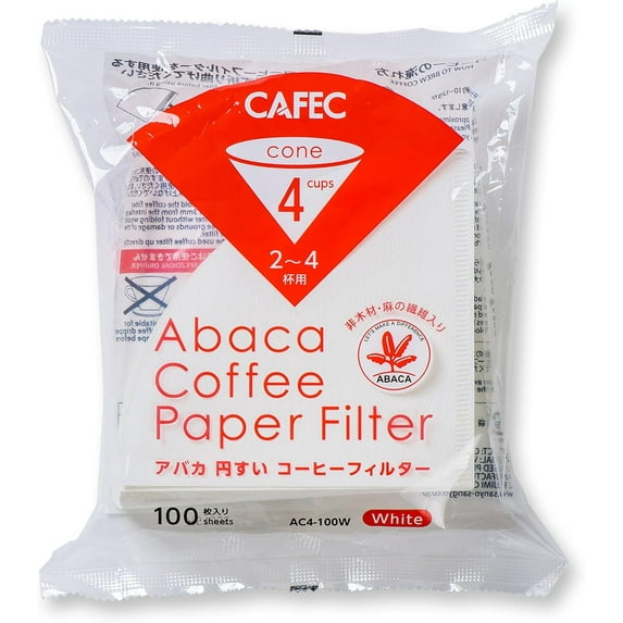 100-Pack Cone-shaped V60 02 Style Universal 1 to 4 Cup Disposable Pour ...