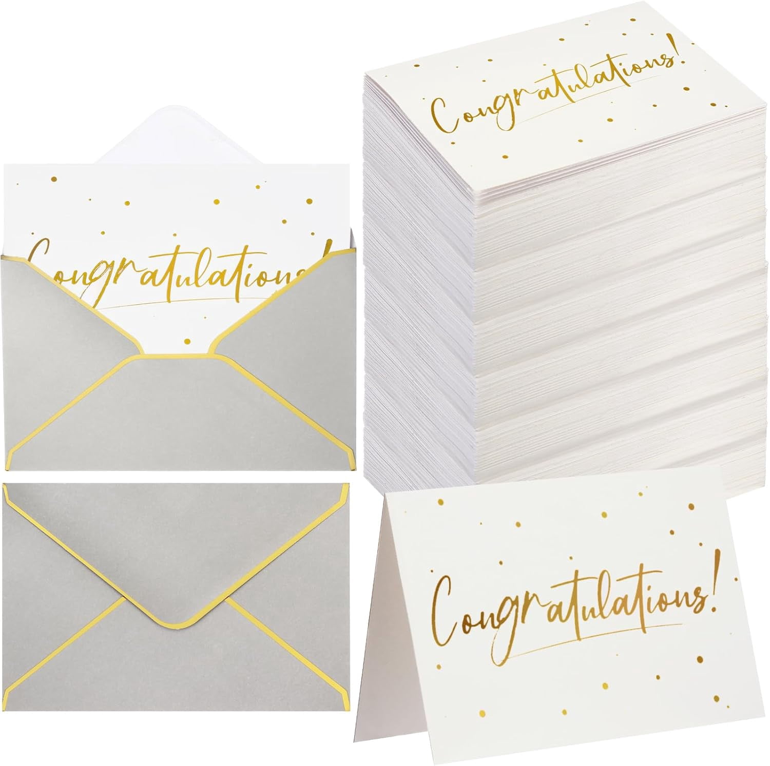 100 Pack Congratulations Cards with Envelopes Congrats Card Graduation ...
