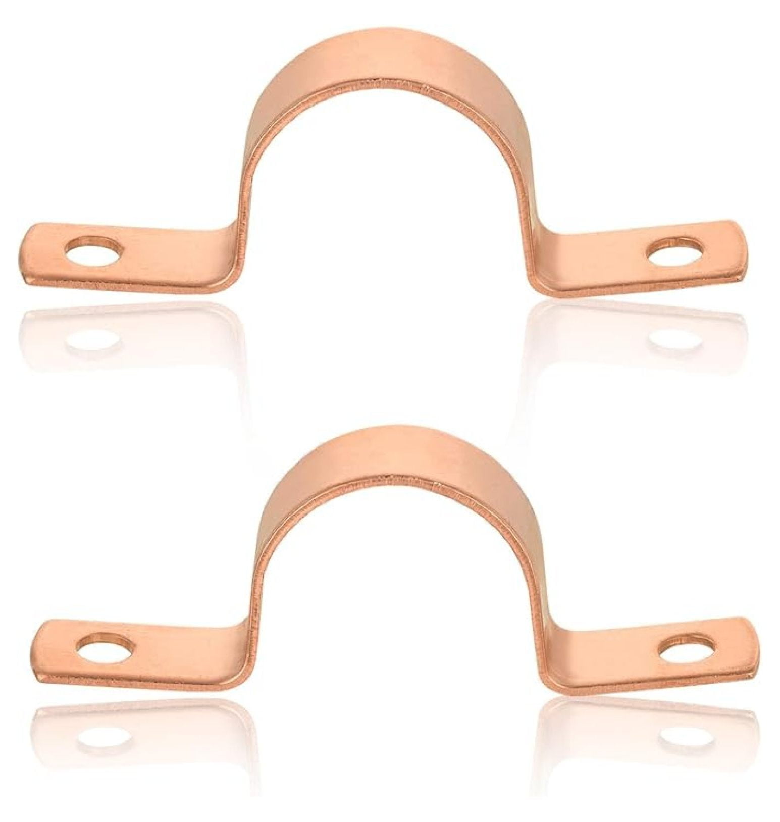 100-Pack Copper Fittings, 3/4-Inch Copper Tube Strape, Two-Hole Clamp ...
