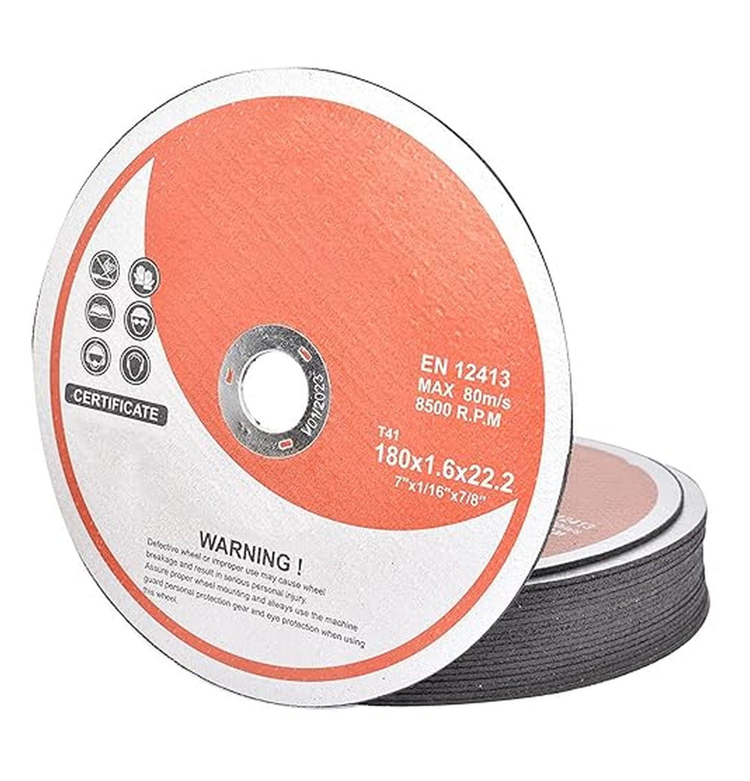 100-Pack Cut-Off Wheels, 7 x 1/16 x 7/8 in Metal & Stainless Steel ...