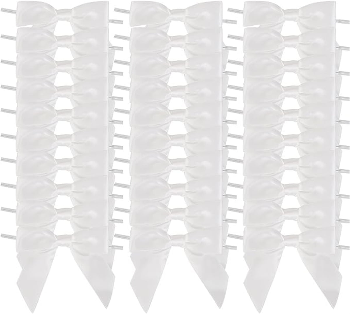 100 Pack Cute Mini Satin Gift Bows,Twist Tie Bows for Crafts,Mini ...