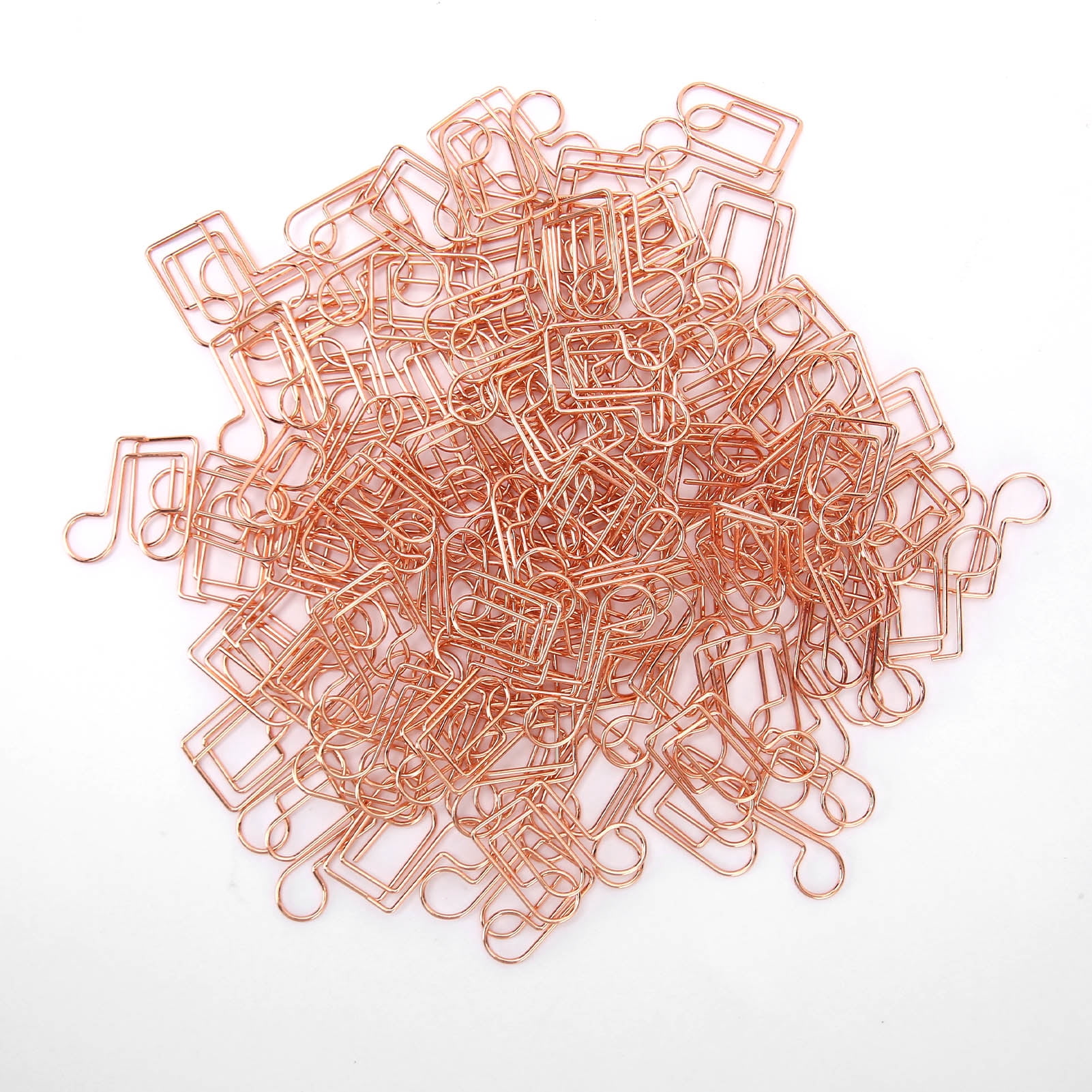 100 Pack Cute Musical Note Metal Paper Clips, Rustproof Electroplated ...