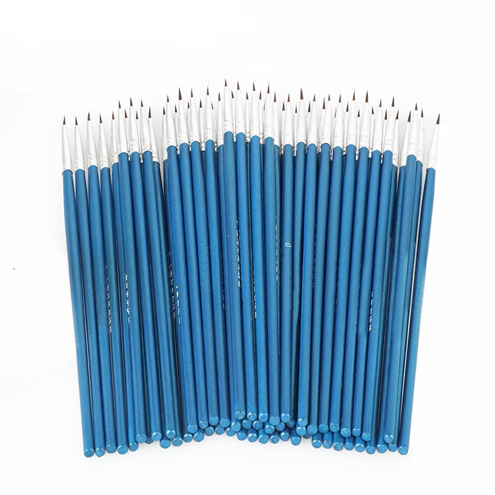 100 Pack Detail Paint Brush Set, Fine Paint Brush, Thin Paint Brushes ...
