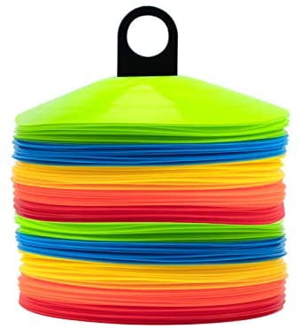 [ 100 Pack ] Disc Cones Agility Soccer Cones with Holder for Training ...