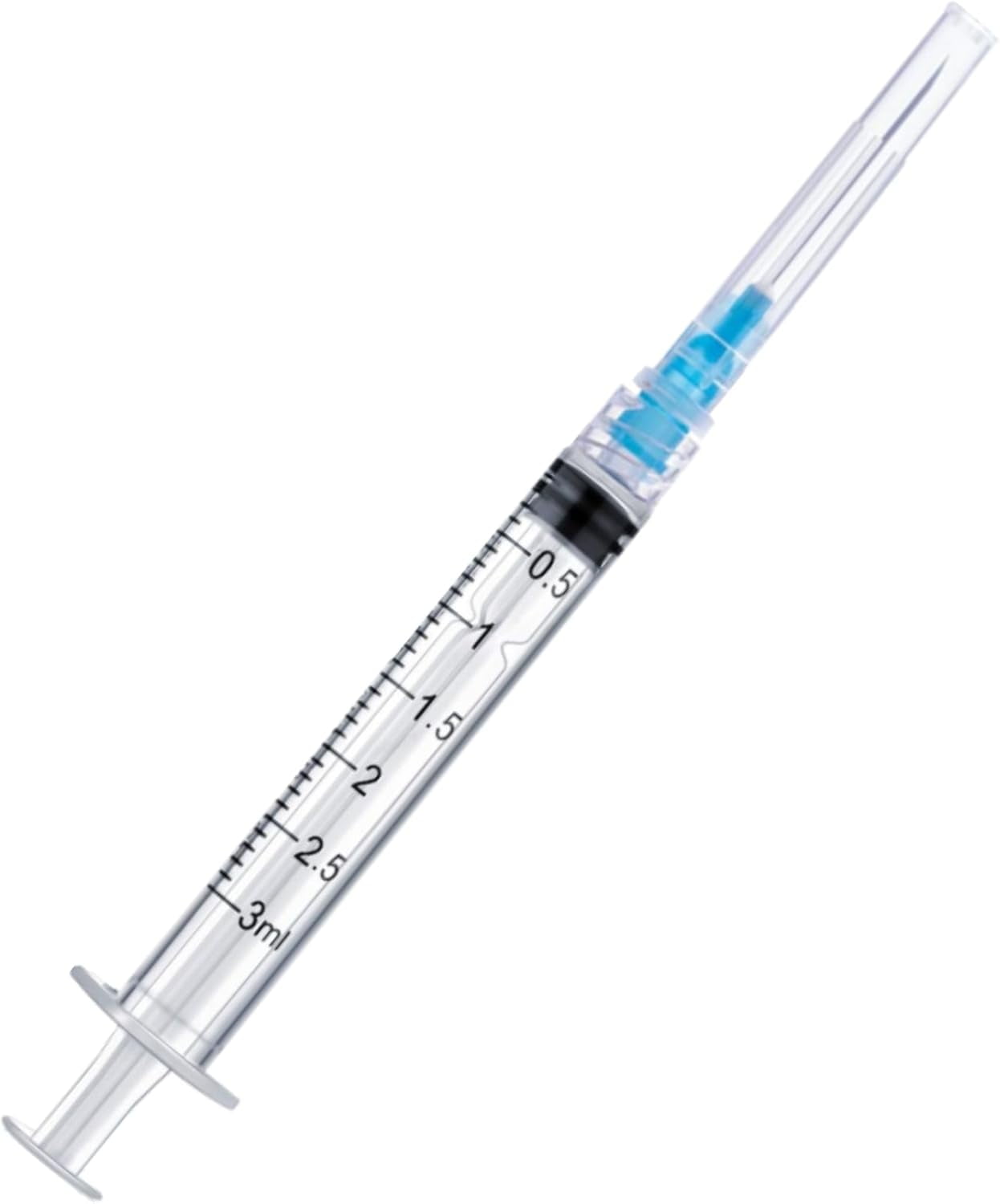 100 Pack Disposable 3ml/cc Lab Syringes with 23Ga 1 Inch Needle Luer ...