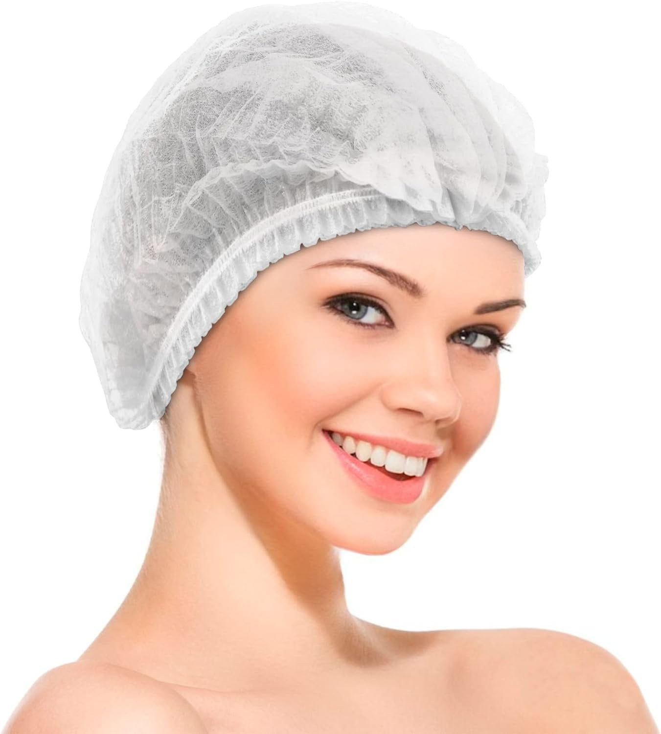 Disposable Bouffant Caps 100 count 21 in for Medical and Food Service ...