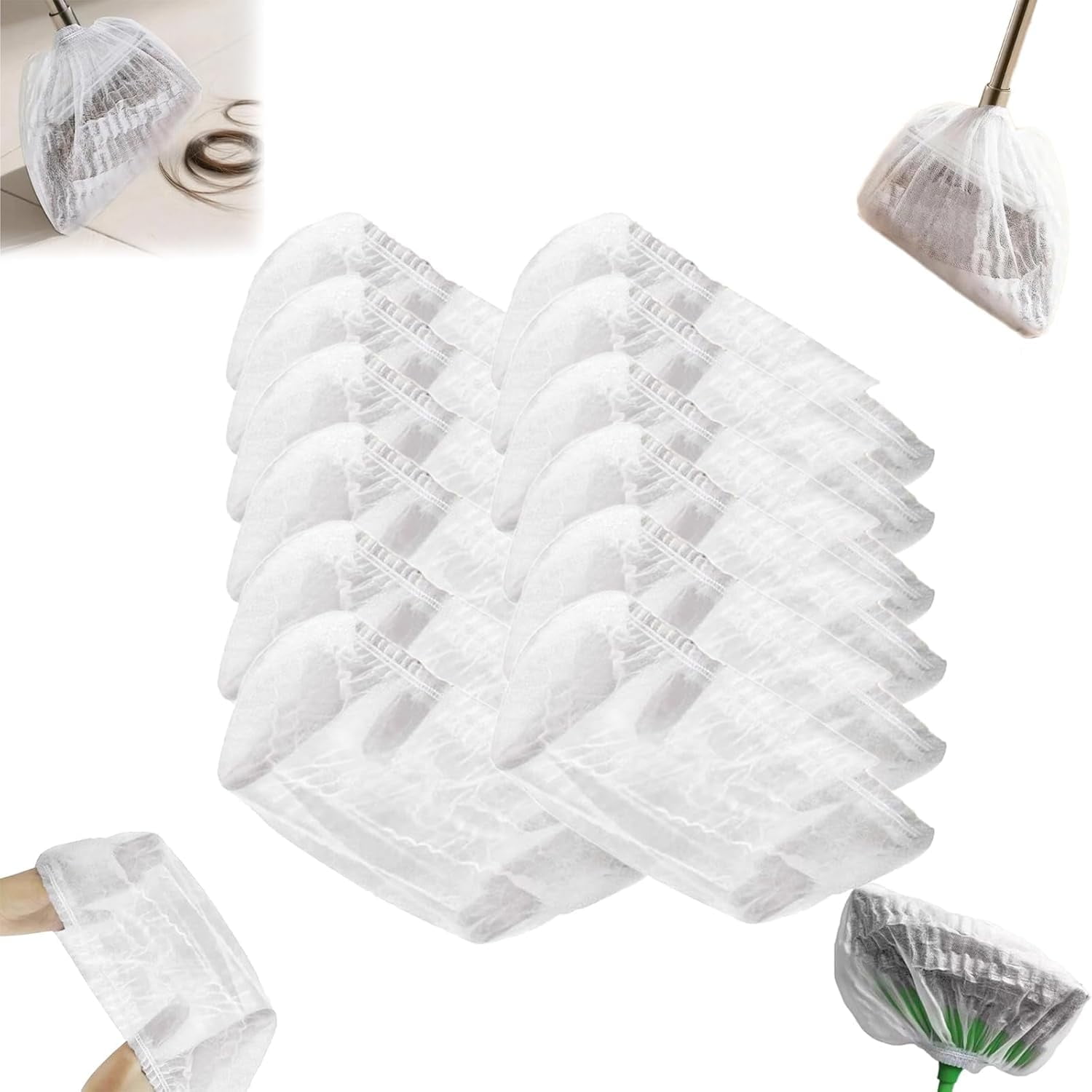 100 Pack Disposable Broom Dusting Covers, Broom Disposable Covers for ...