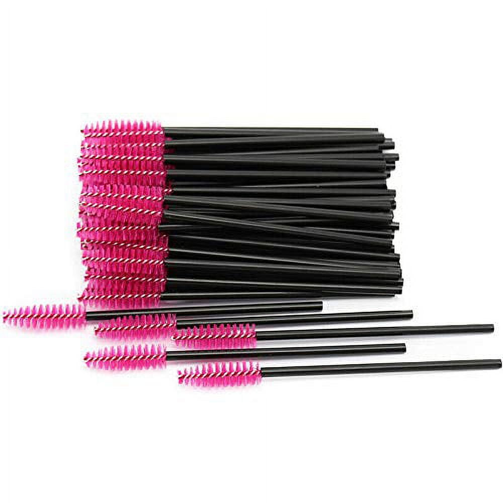 100 Pack Disposable Eyelash Brush Wands Mascara Brushes Eye Lashes ...