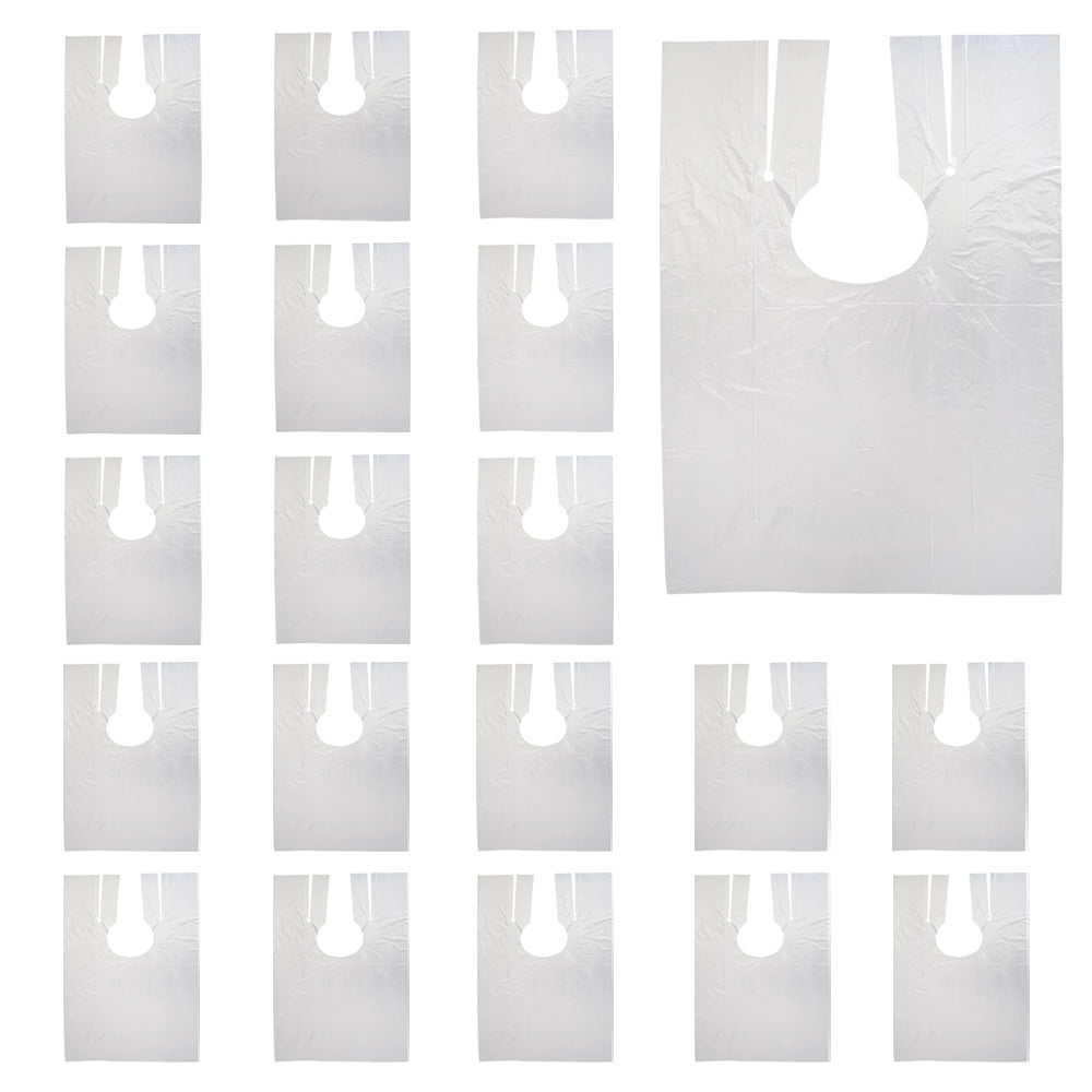 100-Pack Disposable Hair Dye Capes, Waterproof Plastic Salon Shawls for ...