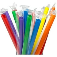Comfy Package 10” Disposable Straws Drinking Plastic Straw Bulk Pack ...